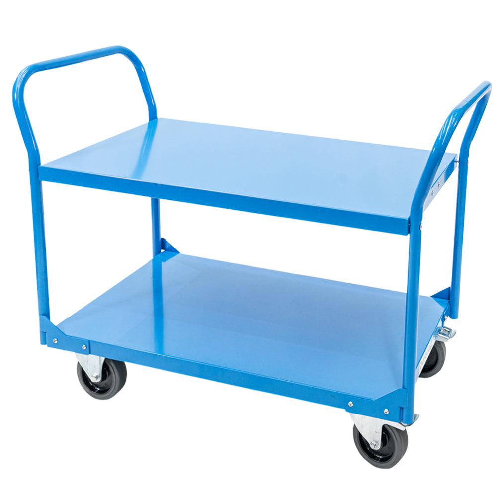 Heavy Duty Double Handle 2 Tier Trolley — Durolla Trolleys