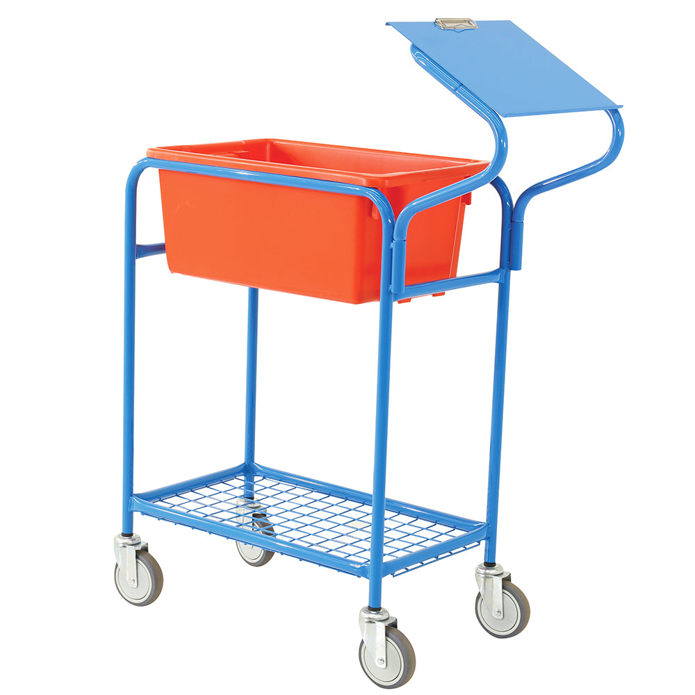 Order Picking Trolley (complete with No.10 plastic tub and clipboard ...