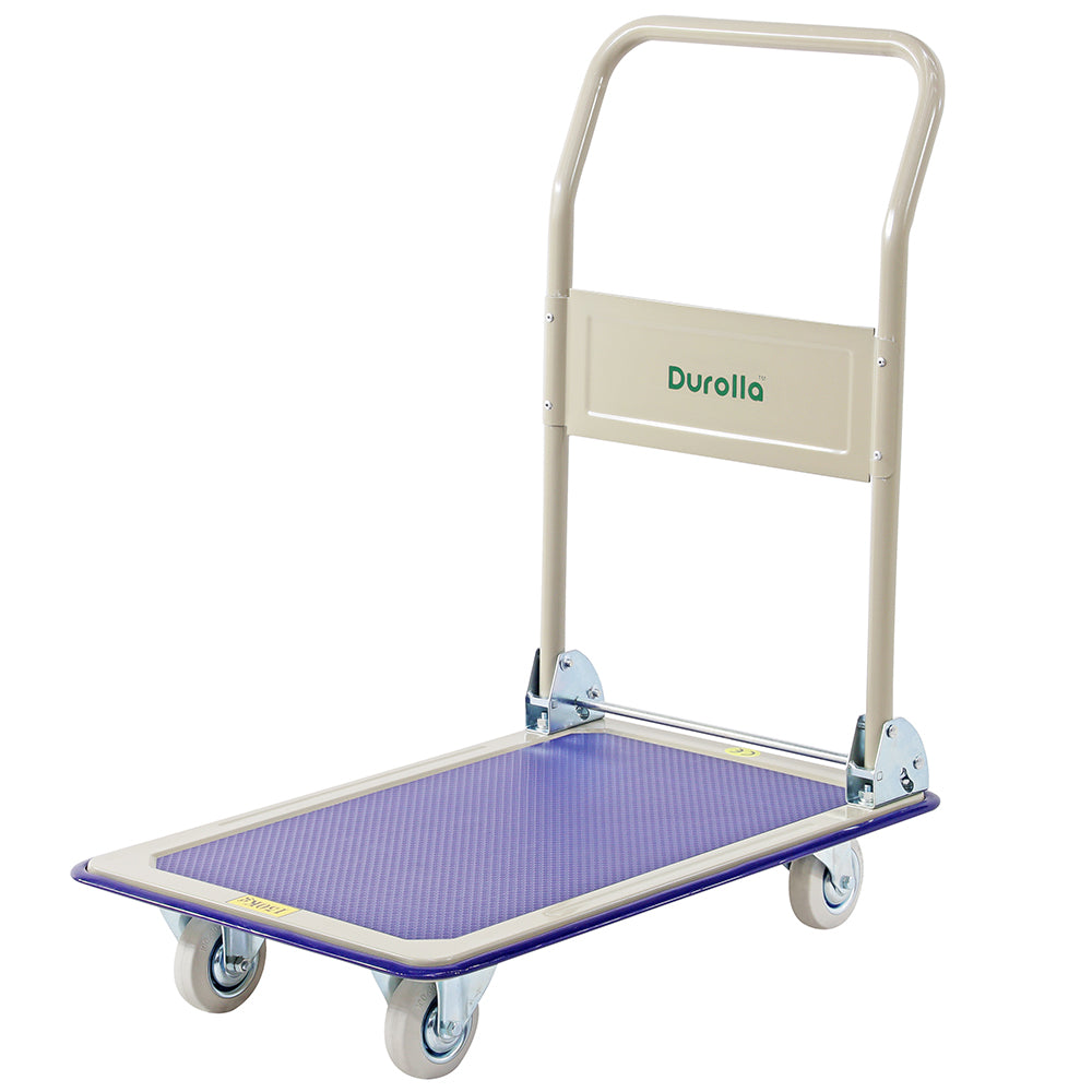 One Folding Handle Platform Trolley (480x740mm) — Durolla Trolleys